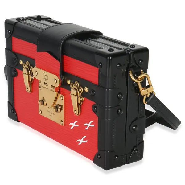 LOUIS VUITTON Black Epi Petite Malle