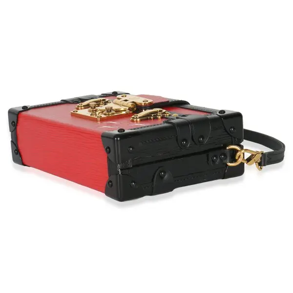 LOUIS VUITTON Black Epi Petite Malle