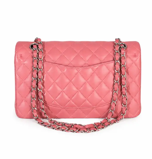 Chanel Quilted Lambskin Classic Double Flap Bag - Pink