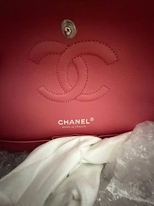 Chanel Quilted Lambskin Classic Double Flap Bag - Pink