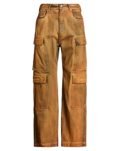 Rick Owens Cotton Cargo Jeans - Rust