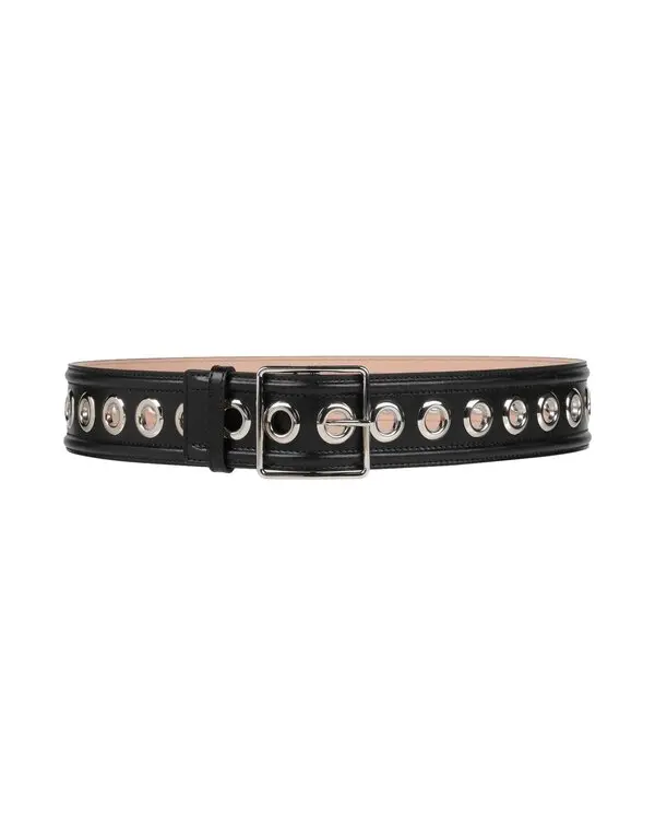 Alexander McQueen Leather Belt With Appliqués