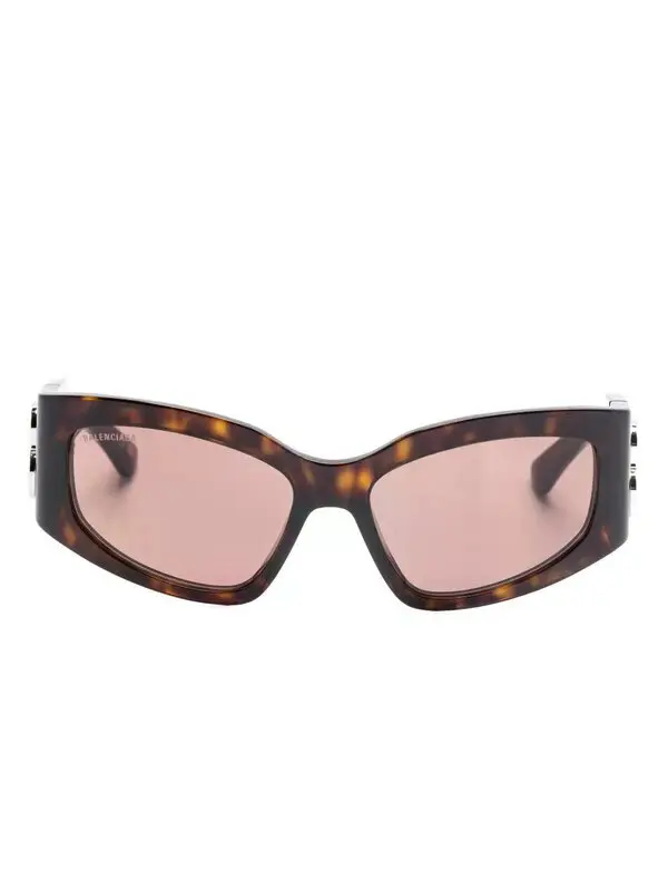 Balenciaga Cat-eye Frame Sunglasses - Brown