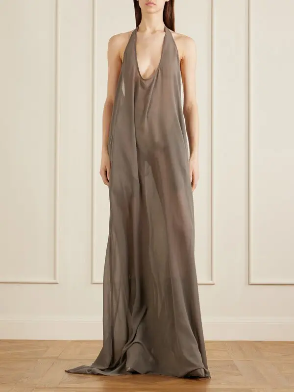 Rick Owens Taquito Gathered Leather Ankle Boots