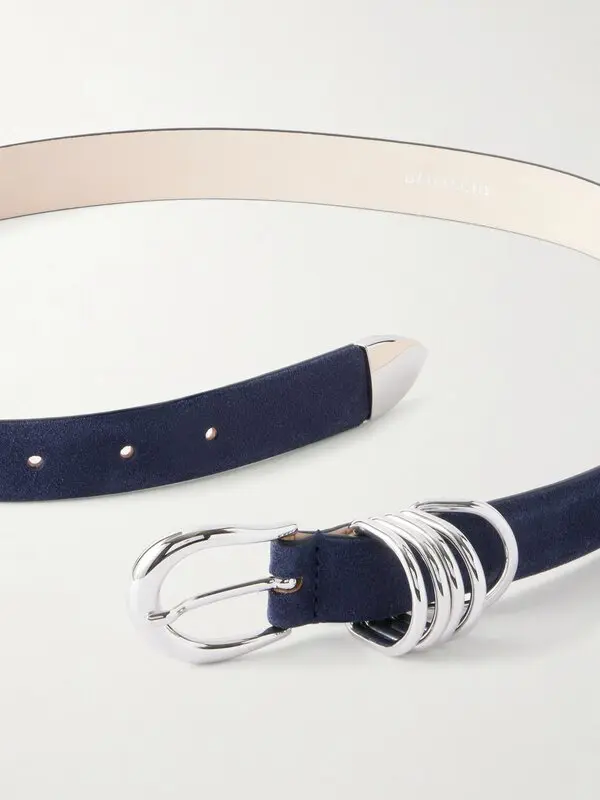 DEHANCHE Hollyhock Suede Belt - Blue