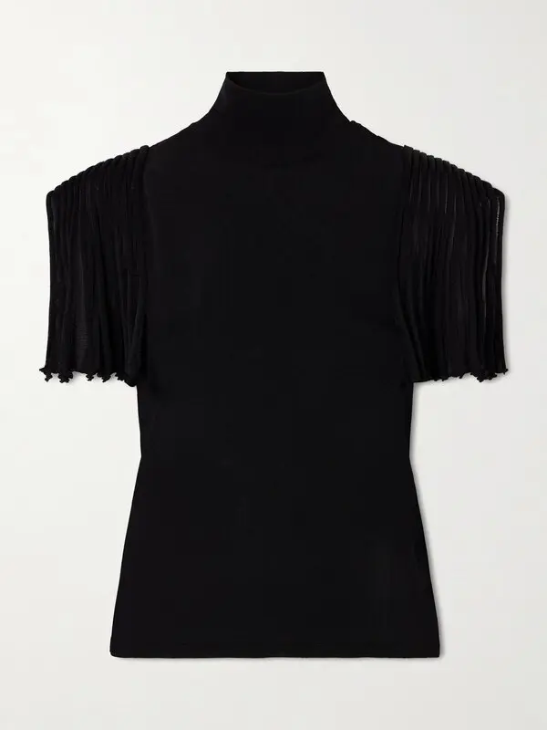 Alaïa Cropped Jersey Top