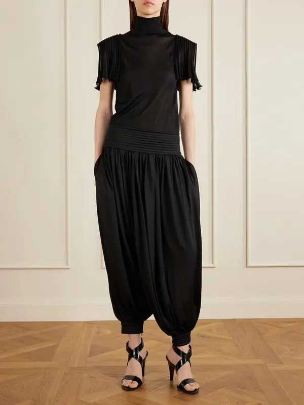 Alaïa Cropped Jersey Top