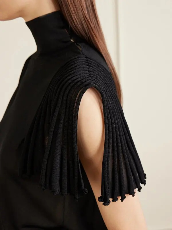 Alaïa Cropped Jersey Top