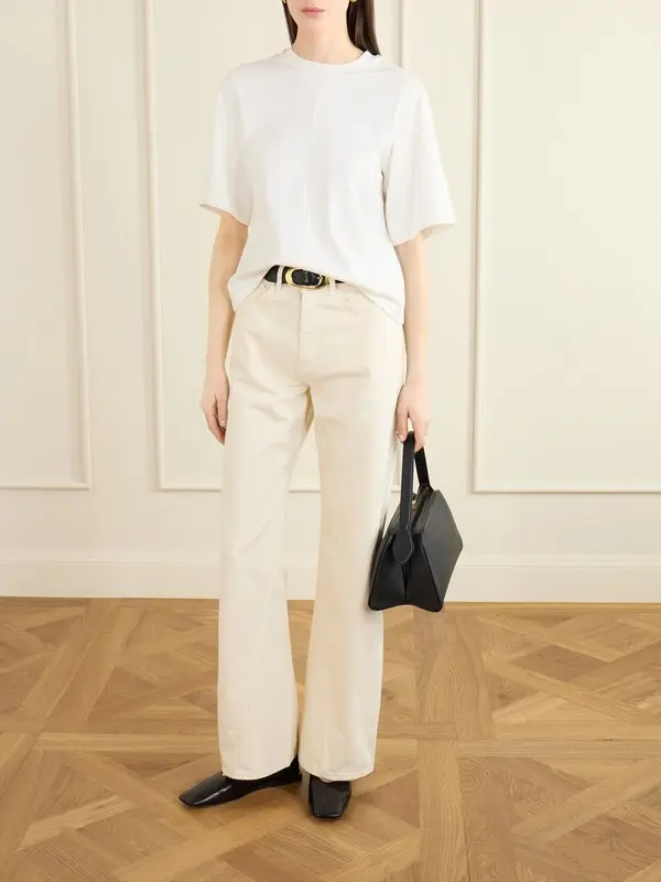 ANINE BING Brie High-rise Wide-leg Jeans - Yellow
