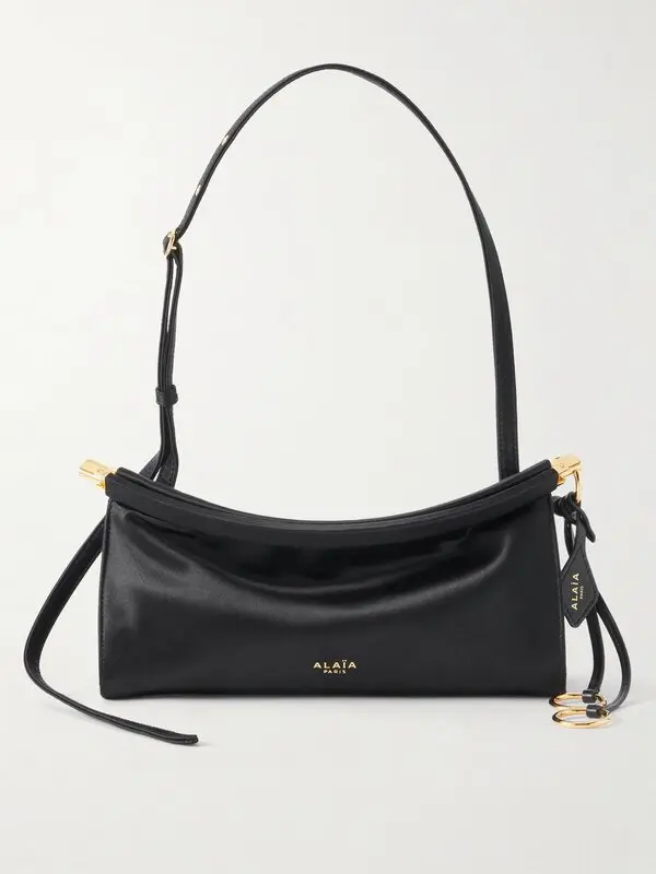 Alaïa Le Click Small Satin Shoulder Bag - Black