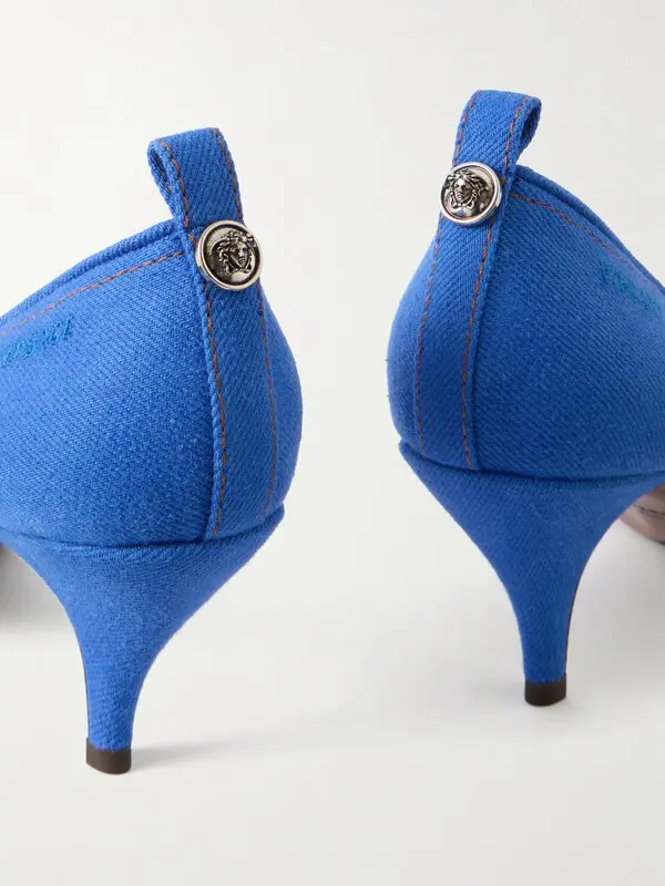 Versace Tina 65 Denim Pumps
