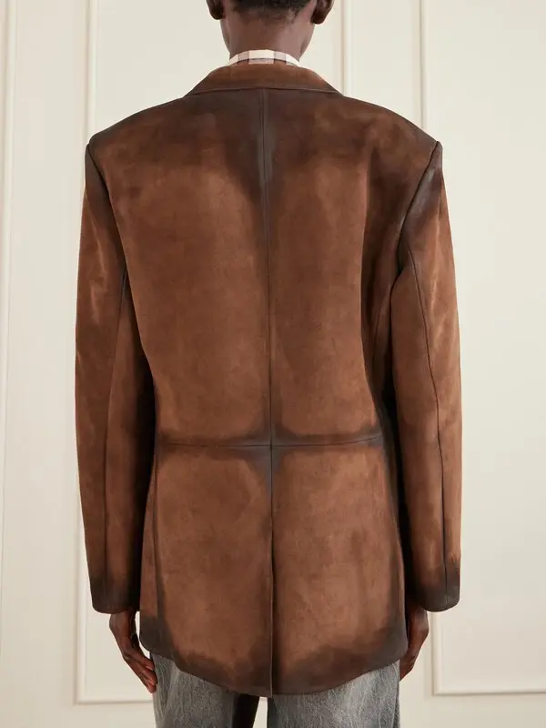 Acne Studios Distressed Suede Blazer