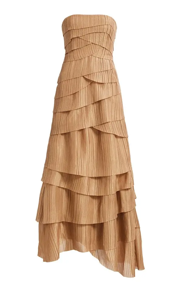 Aje Chloe Pleated Gown