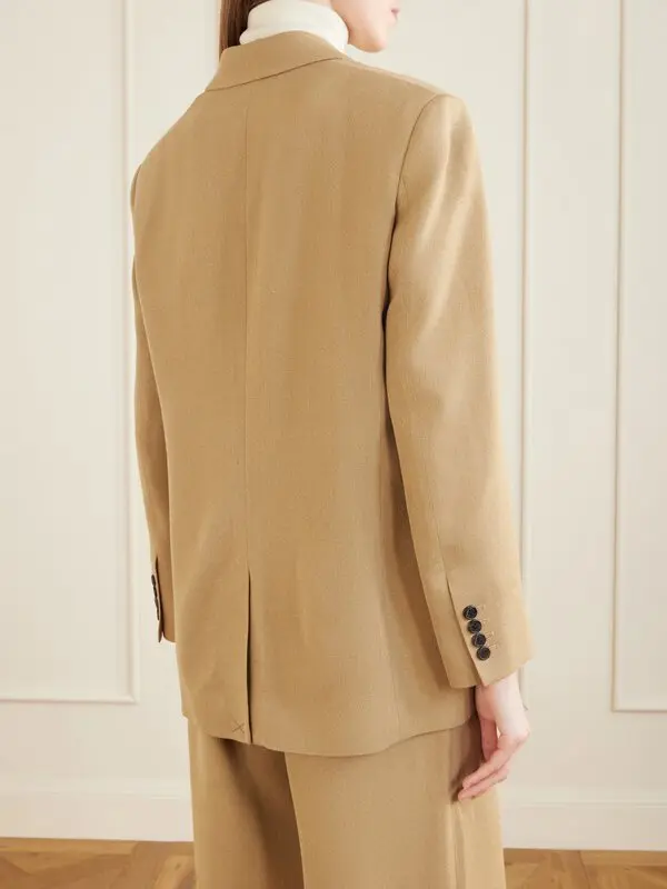 THE ROW Ezri Silk Blazer - Neutrals