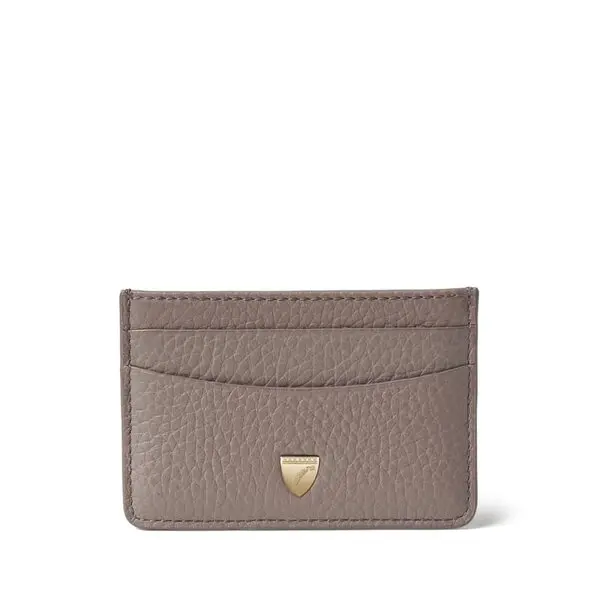 ASPINAL OF LONDON Slim Credit Card Holder In Warm Pebble