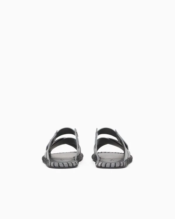 Giorgio Armani Suede Sandals - Grey