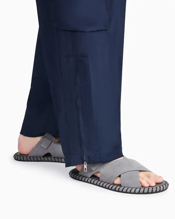Giorgio Armani Suede Sandals - Grey
