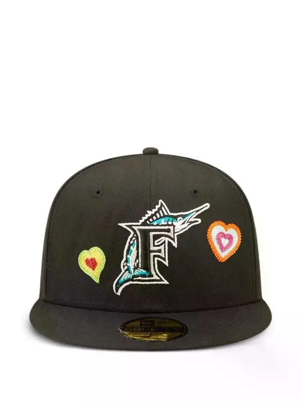 New Era Mlb Florida Marlins 59fifty Cap - Black
