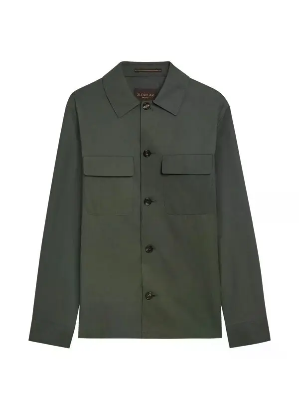 SLOWEAR Patch-pocket Shirt Jacket