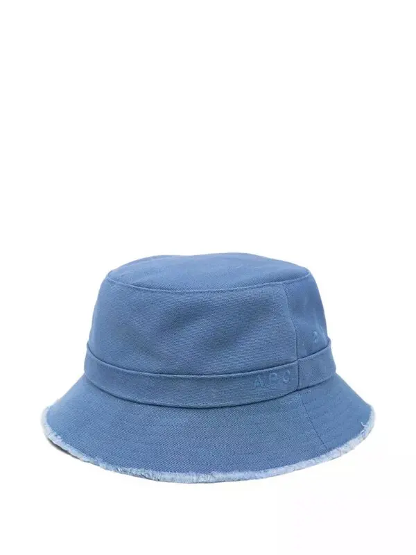 A.p.c. Fringed Bucket Hat - Blue