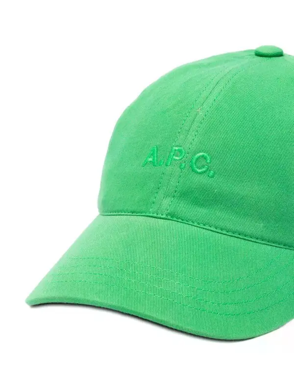 A.p.c. Embroidered Baseball Cap - Green