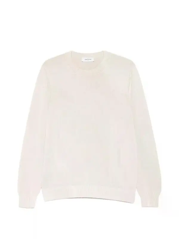 GRAN SASSO Crew-neck Knitted Sweater - White