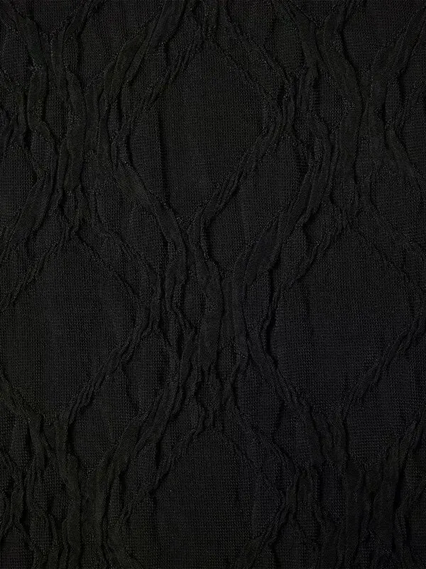 Shanghai Tang Textured Skirt With Button Detailing