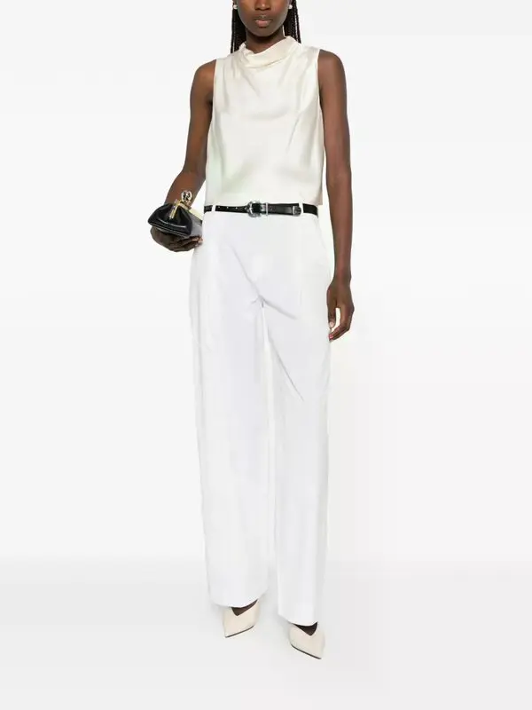 Vince Cowl-neck Sleeveless Top - Neutrals