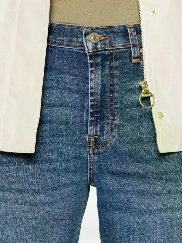 7 For All Mankind Modern Dojo Tonal-stitching Jeans - Blue