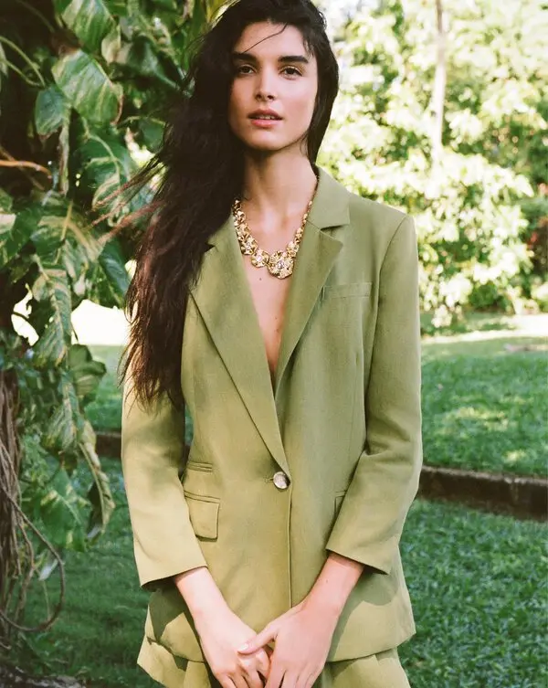 Veronica Beard Mcgowan Linen Dickey Jacket