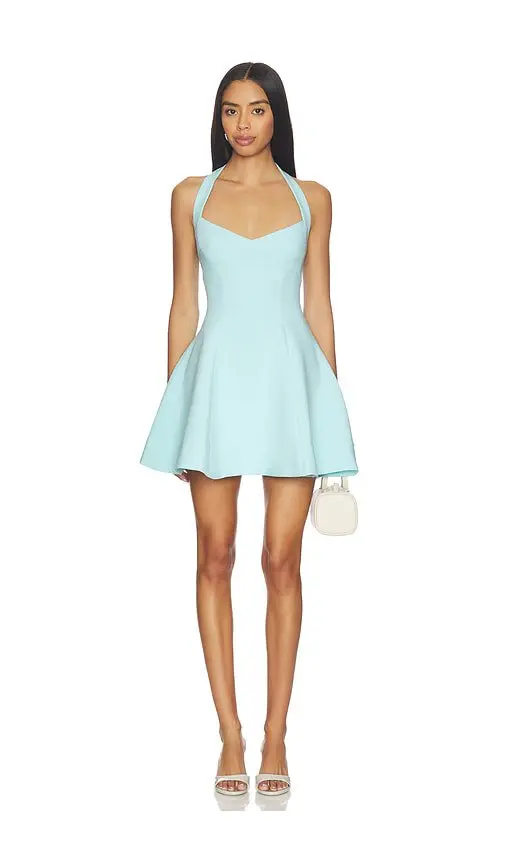 Bardot Deserae Halterneck Mini Dress - Aqua