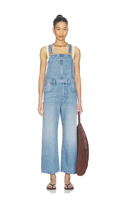 MOTHER The Half-pipe Overall Ankle Jeans - Last Bite