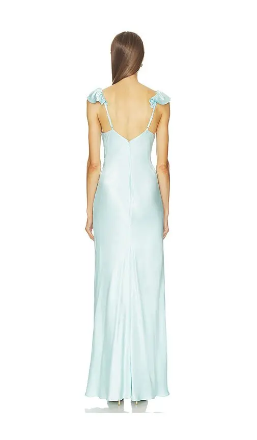 Bardot Ivy Lace Detail Maxi Dress - Aqua