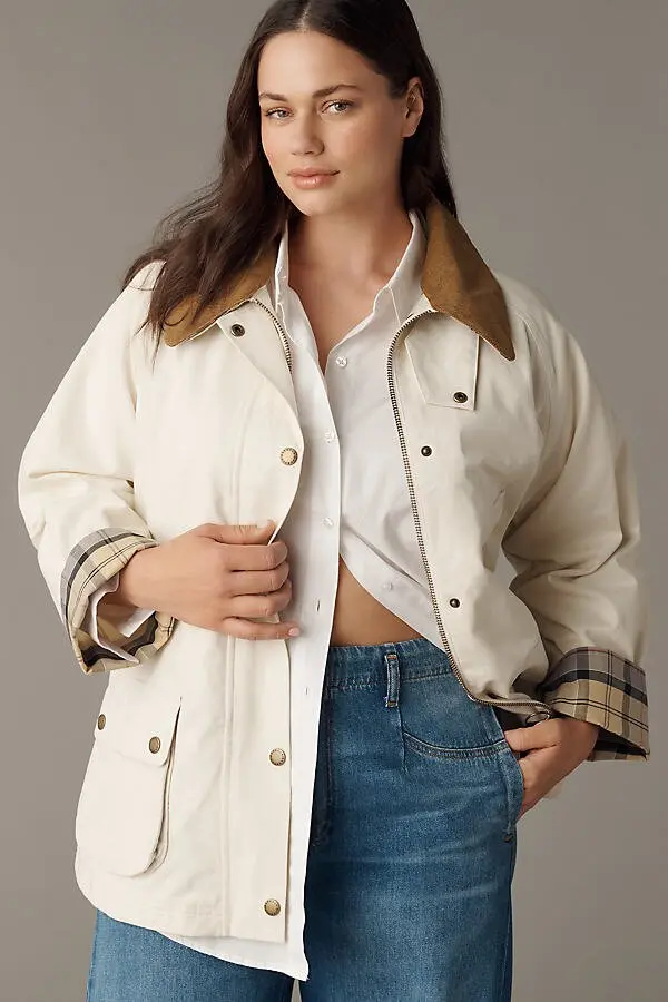 Barbour Modern Beadnell Jacket - Light Pearl