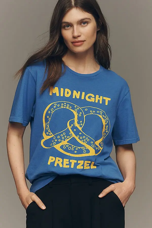 MOTHER The Rowdy T-shirt Top - Midnight Pretzel