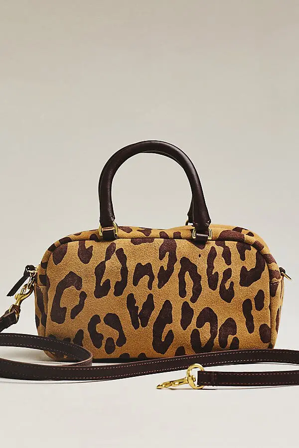 Clare V. Petite Claudine Satchel - Brown Pattern