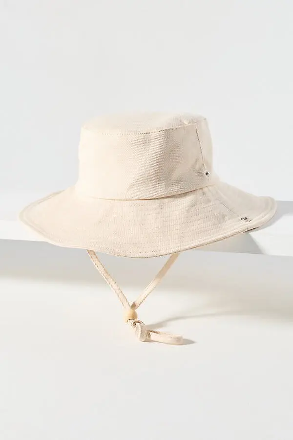 WYETH Drawstring Bucket Hat - Tan