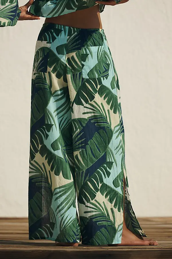 Sanctuary Side Slit Wide-leg Pants