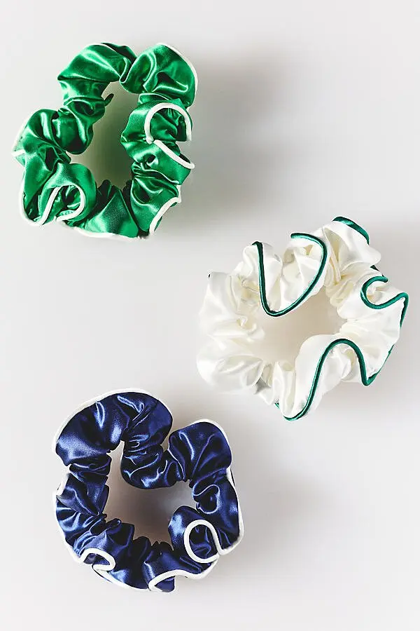 Slip Large Scrunchies Set Of 3 - Game Day