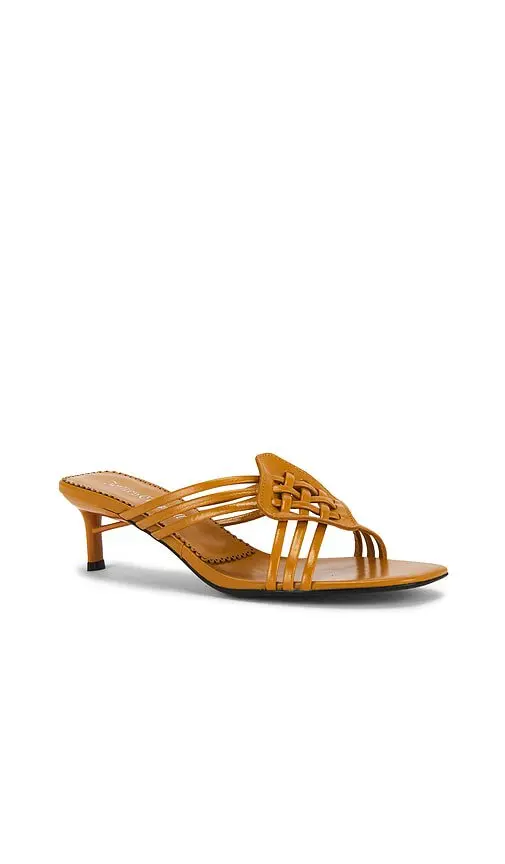Jeffrey Campbell Amenity Woven Kitten Heel Sandal