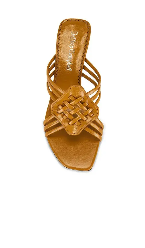Jeffrey Campbell Amenity Woven Kitten Heel Sandal