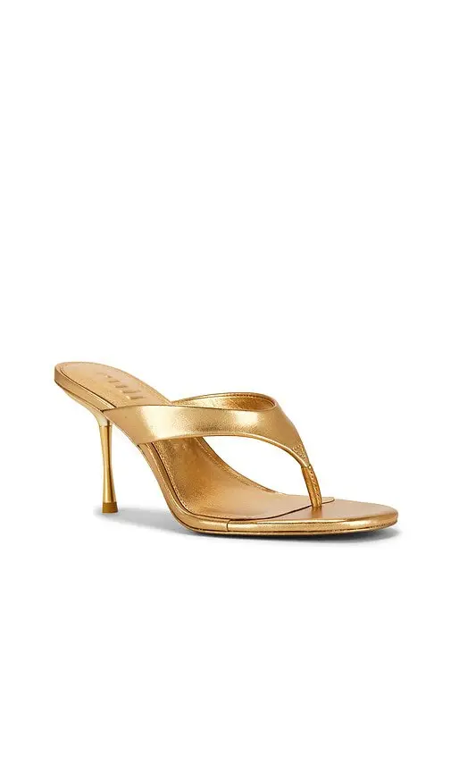 Cult Gaia Stella Metallic Sandals - Brass