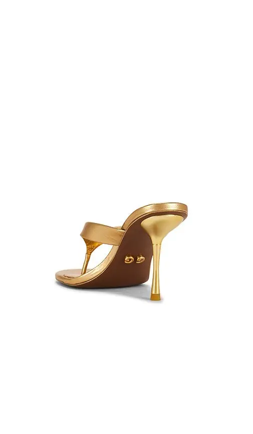 Cult Gaia Stella Metallic Sandals - Brass