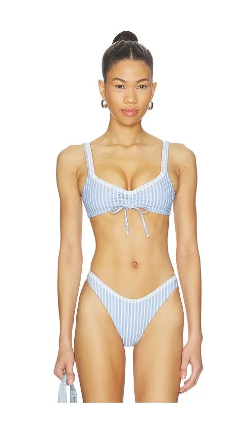 Tularosa Gracie Top - Blue & White Stripe