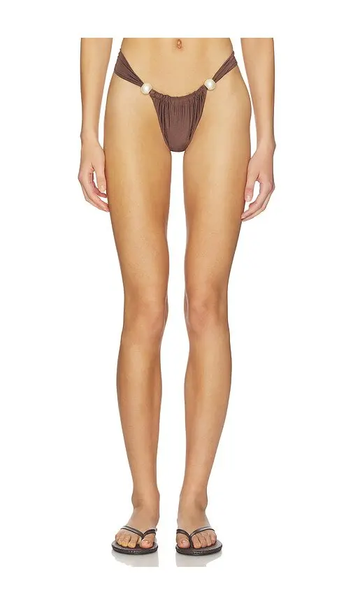 Tularosa Joylin Bikini Bottom - Chestnut Brown