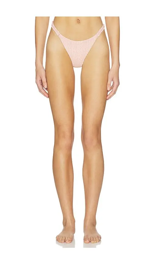 Devon Windsor Audrey Bikini Bottom - Rose Cream