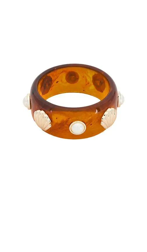 PETIT MOMENTS Detailed Resin Cuff - Tortoise
