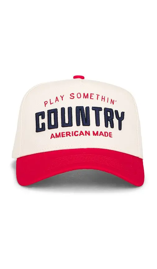 FRIDAY FEELIN Play Somethin' Country Cap - Red
