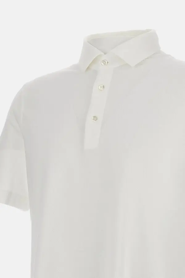 DRUMOHR Pique Polo Shirt - White