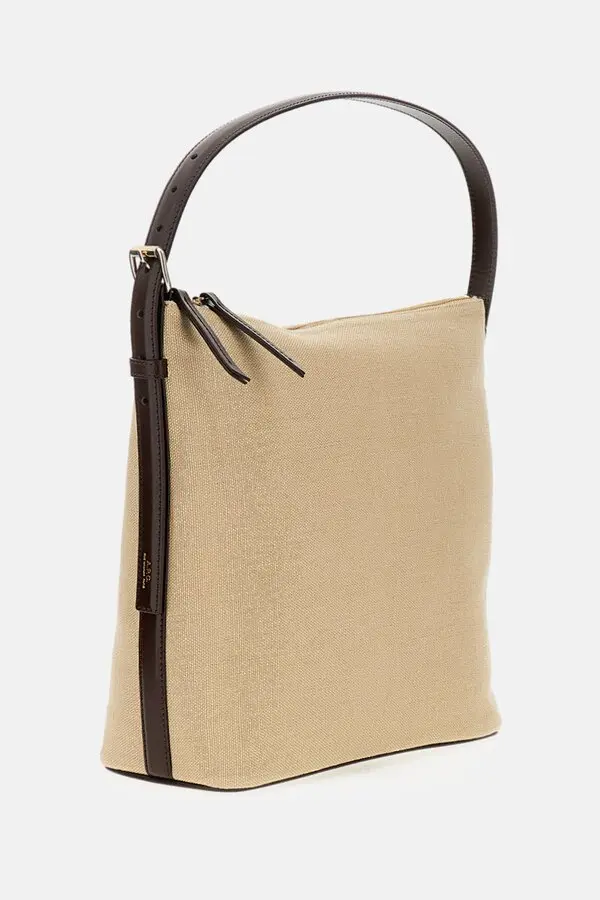 A.p.c. Linen Shoulder Bag - Beige